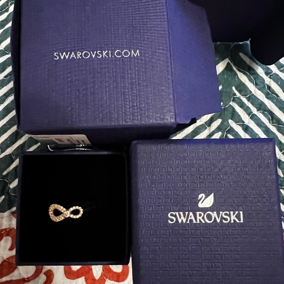 Swarovski | Jewelry | Swarovski Ring Size 55 Crystal Infinity Ring ...